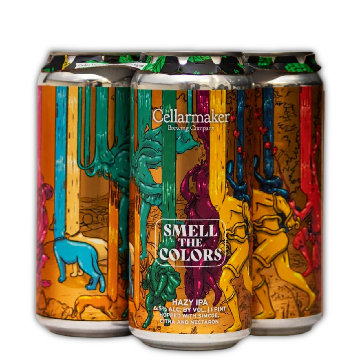 Cellarmaker Brewing Smell The Colors Hazy IPA 4 Pack Cans | The Bottle ...