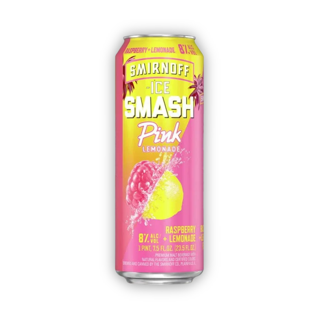 Smirnoff Ice Smash Pink Lemonade 23.5oz Can | The Bottle Shoppe | It's ...