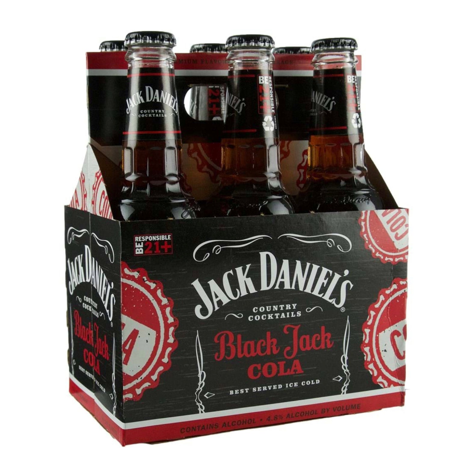 Jack Daniel's Country Cocktails Black Jack Cola 6 Pack Bottle | The ...