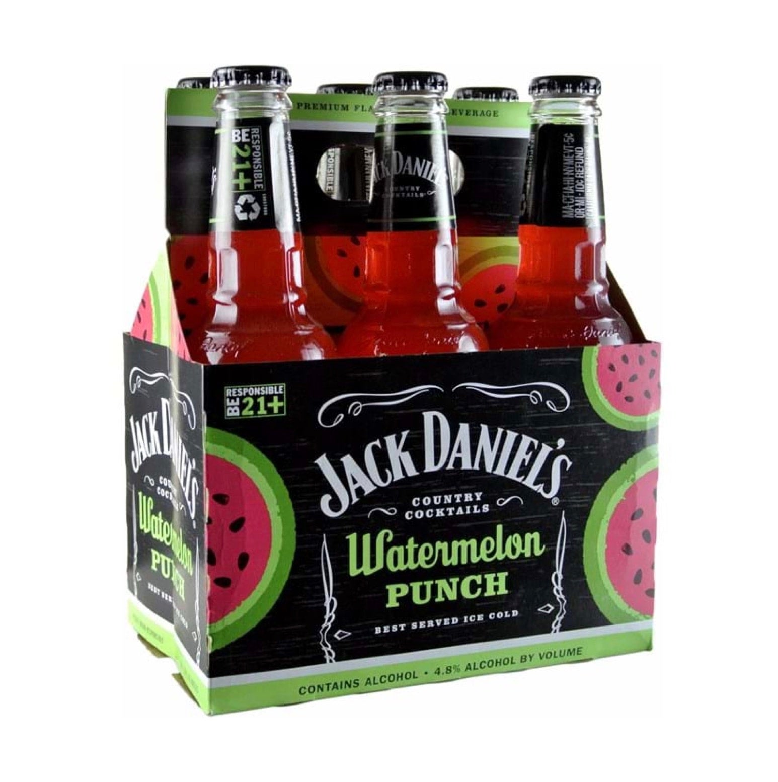 Jack Daniel's Country Cocktails Watermelon Punch 6 Pack Bottle | The ...