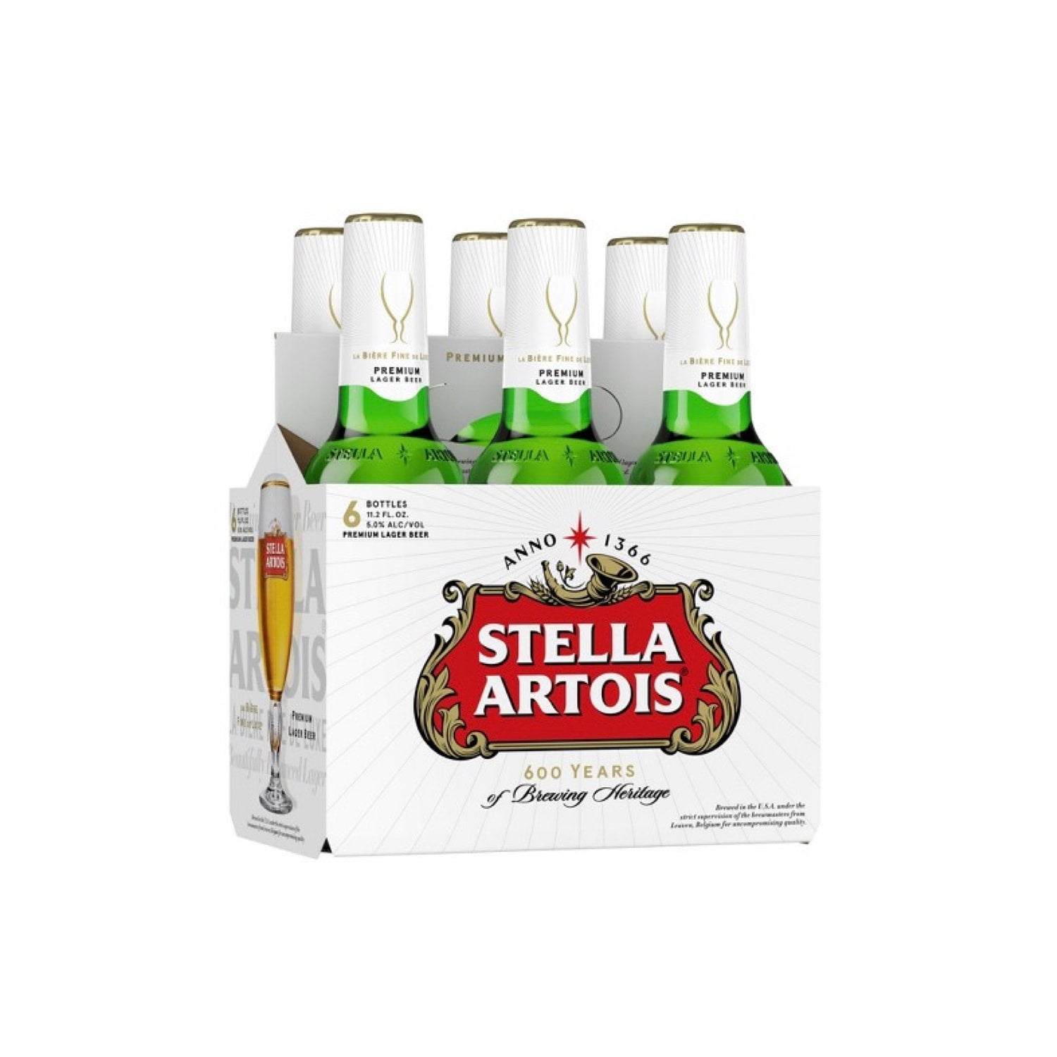 Stella Artois Belgium Lager 6 Pack Bottle | The Bottle Shoppe | It's ...