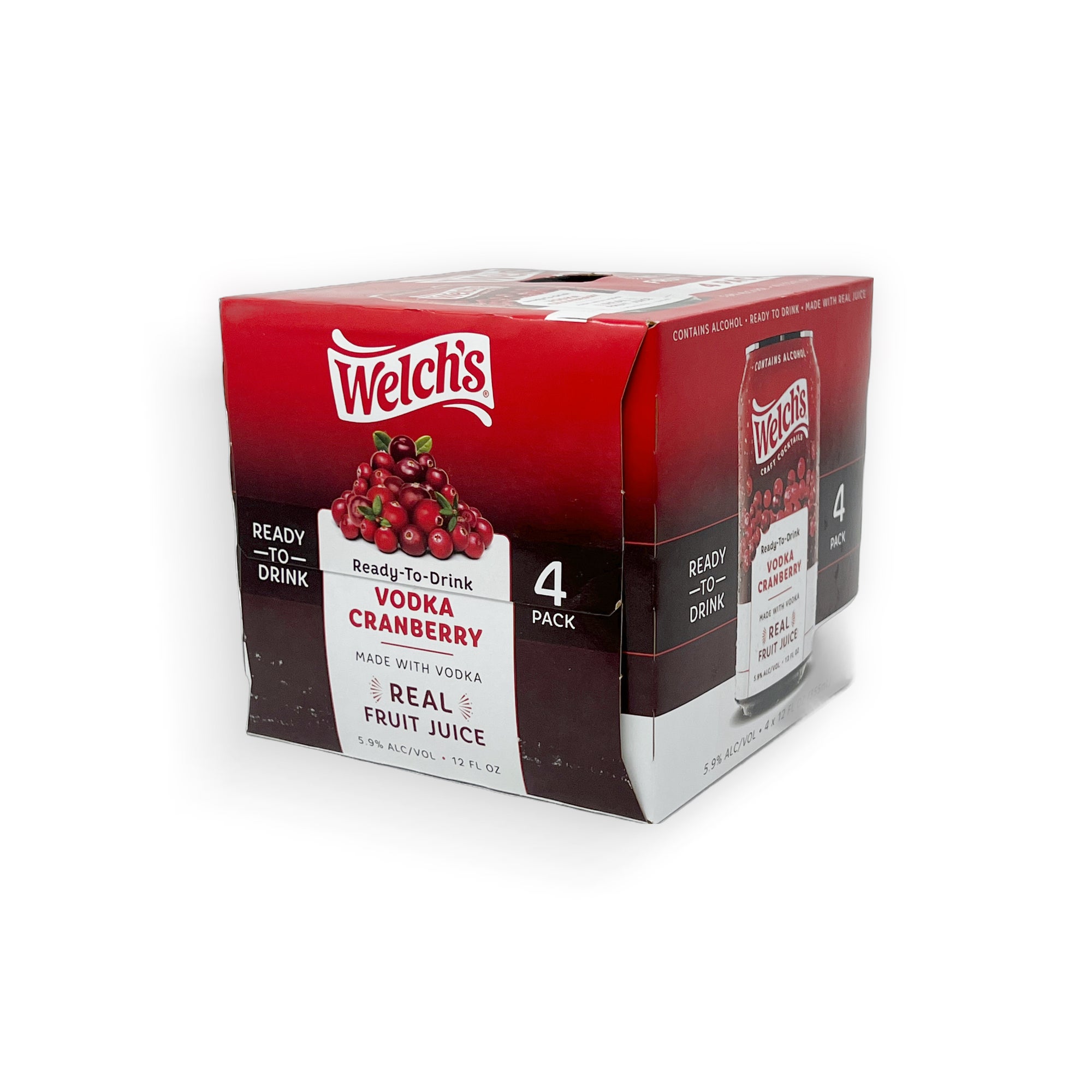 Welch's Vodka Cranberry Ready to Drink Cocktail 4 Pack Cans (1) | The ...