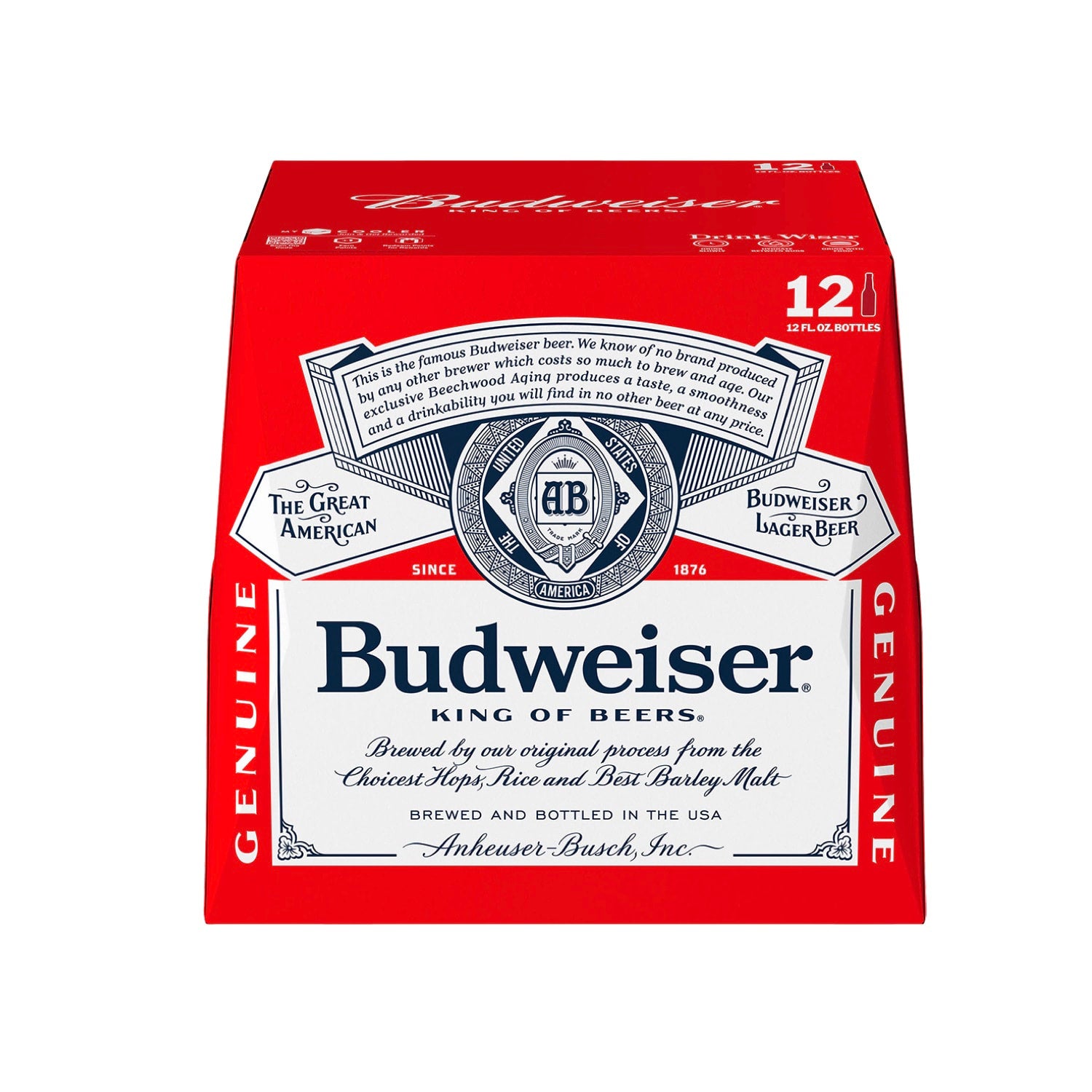 Budweiser 12 Pack Bottle | The Bottle Shoppe | It's About The Craft